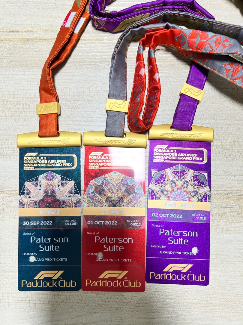 F1 Formula 1 Pass Ticket Lanyard, Hobbies & Toys, Memorabilia ...