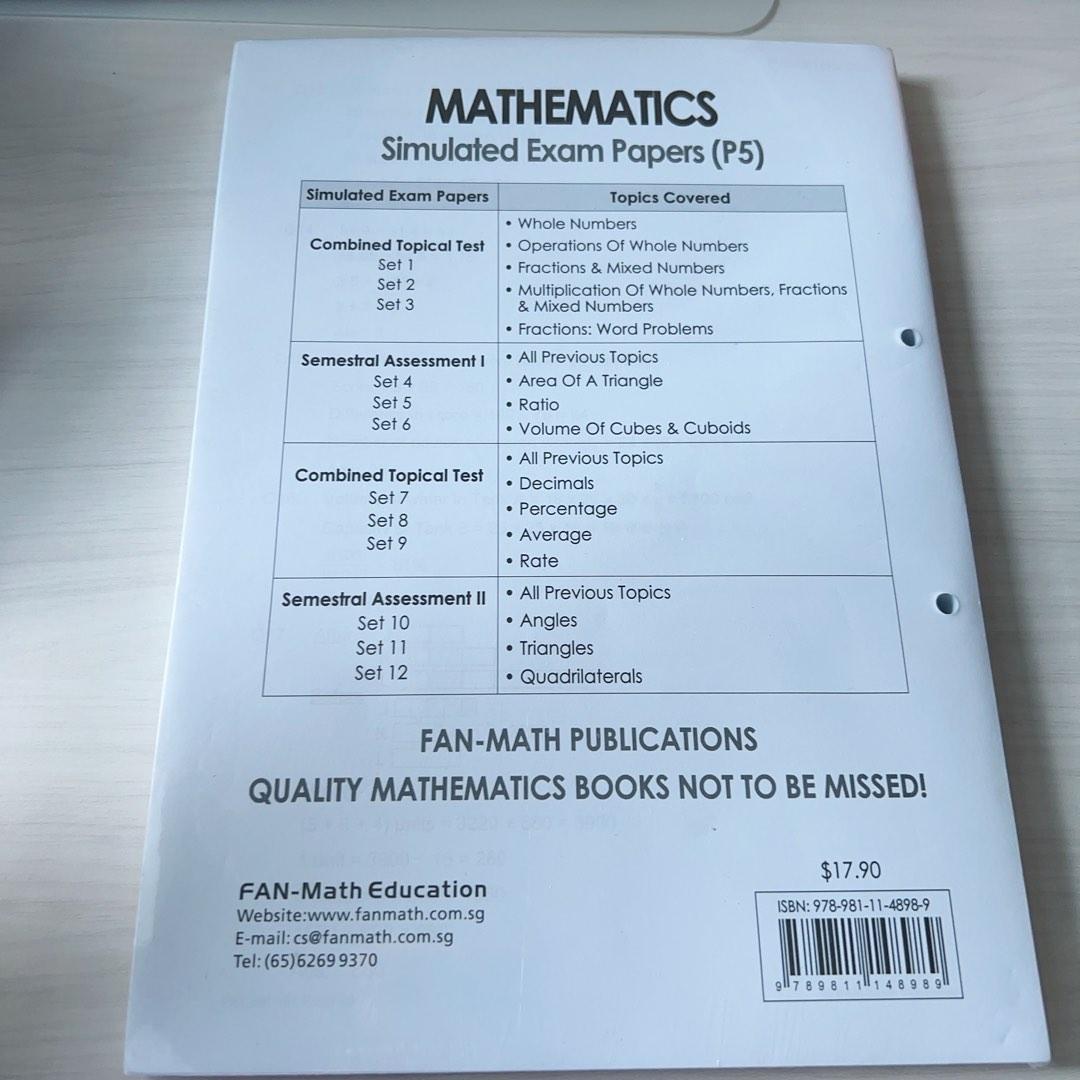 FAN Math P5 - Mathematics, Hobbies & Toys, Books & Magazines ...