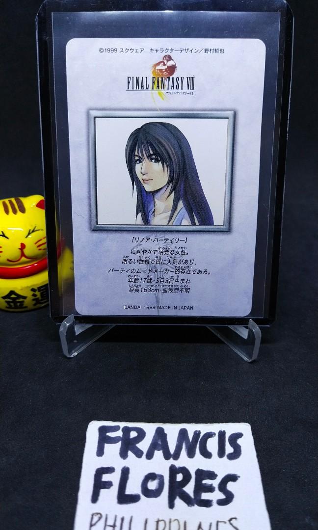 FINAL FANTASY VIII Card - RINOA HEARTILLY #8 - SILVER FOIL (CARDDASS ...