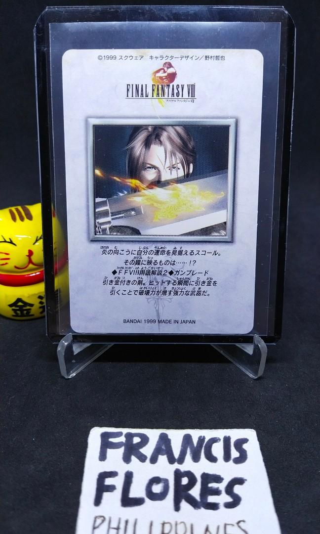 FINAL FANTASY VIII Card - SQUALL LEONHART #2 (CARDDASS) BANDAI / YEAR ...