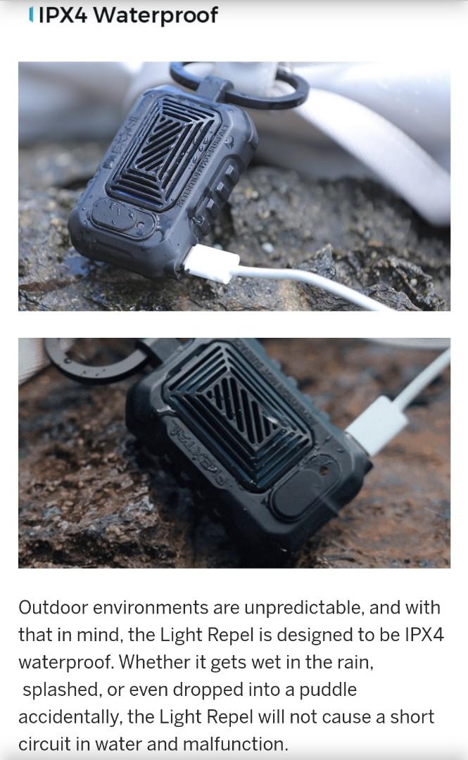 Flextail Light Repel Mosquito Repellent + FREE 10 pad, Sports Equipment ...