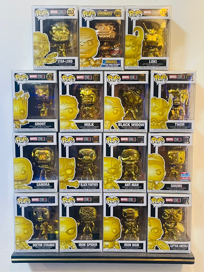 Funko marvel gold edition, Hobbies & Toys, Toys & Games on Carousell