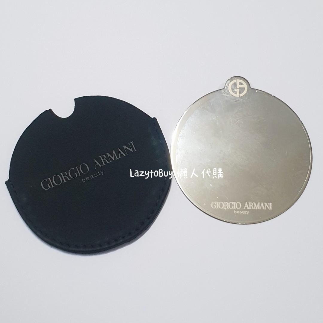 【全新】Giorgio Armani Beauty 亞曼尼 訂製黑限量隨身鏡 GA, 家具及居家用品, 居家裝飾, 鏡在旋轉拍賣