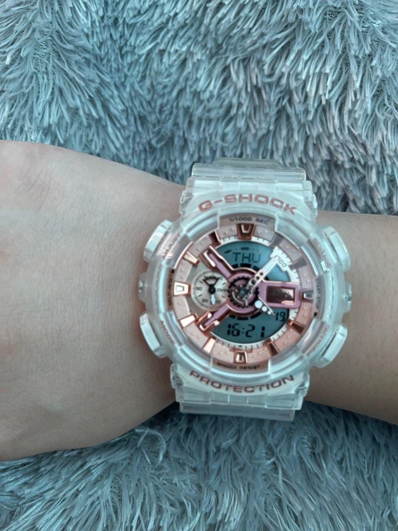 G-Shock Transparent Pink, Women's Fashion, Watches & Accessories ...
