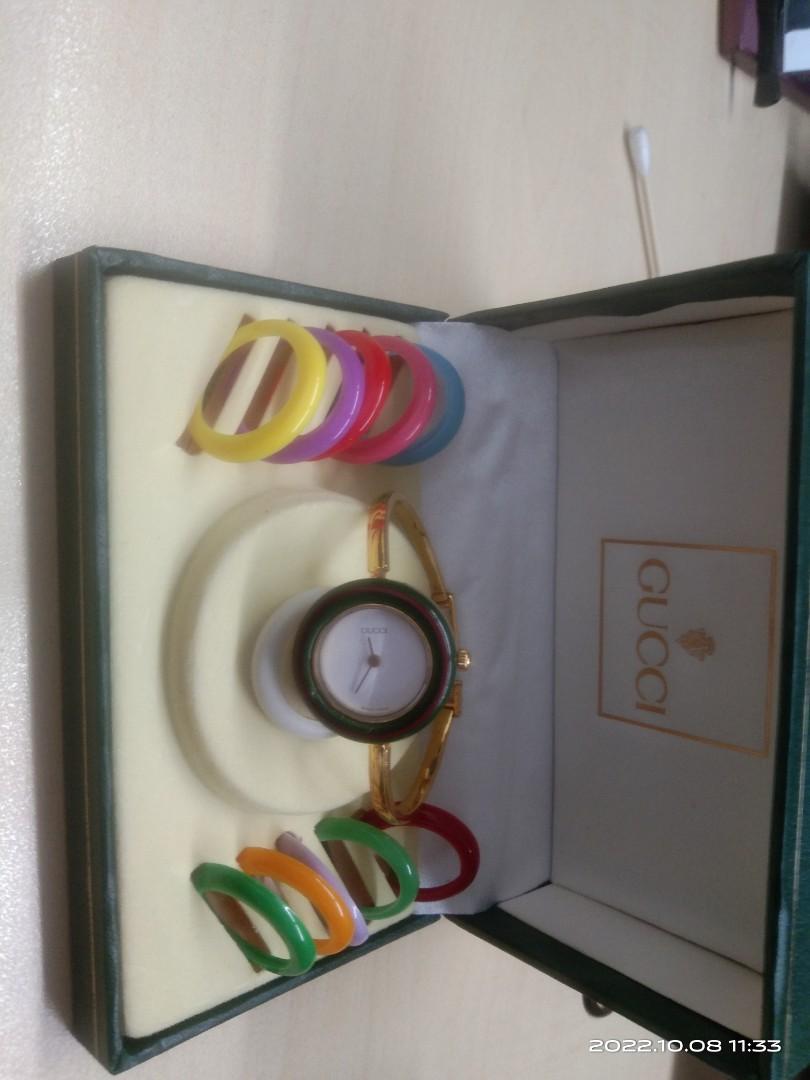 Gucci watch bangle, Women's Fashion, Watches & Accessories, Watches on ...