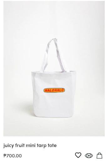 halohalo juicy fruit mini tarp tote SALE, Women's Fashion, Bags ...