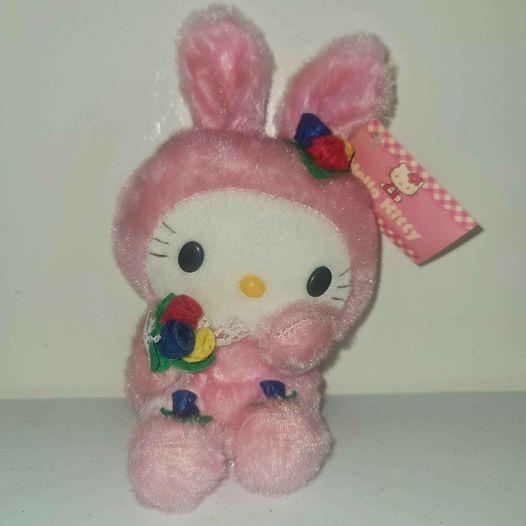 Hello Kitty Pink Bunny with Roses, Hobbies & Toys, Toys & Games on ...
