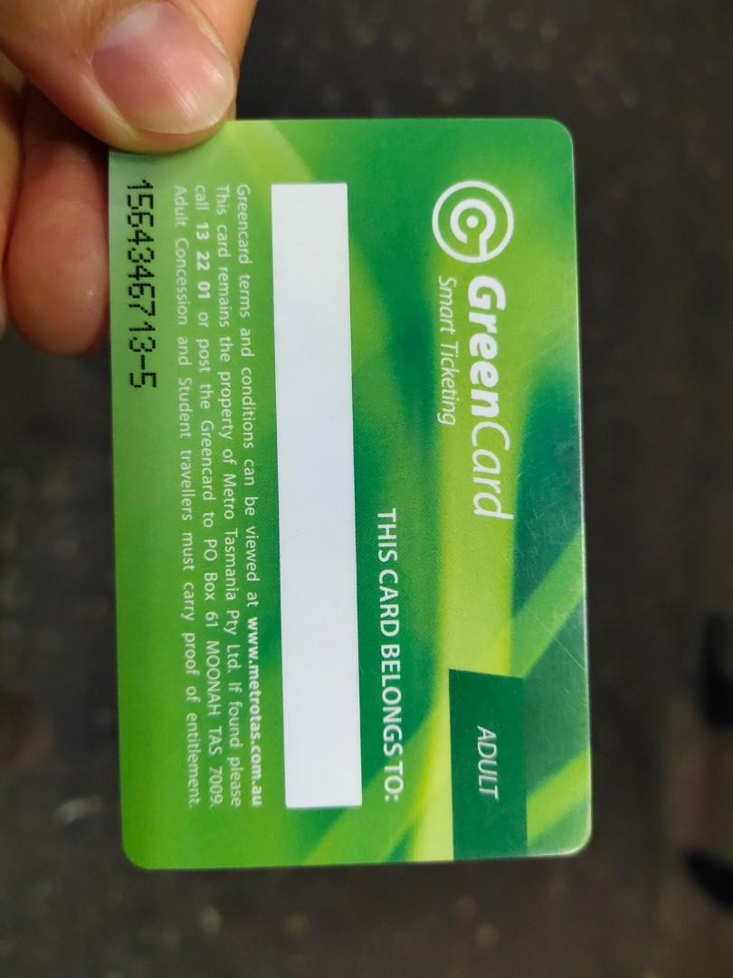 Hobart Bus Metro Green Card (Tasmania), Tickets & Vouchers, Store ...