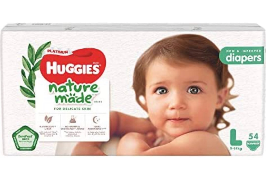 Huggies Nature Made L, Babies & Kids, Bathing & Changing, Diapers ...
