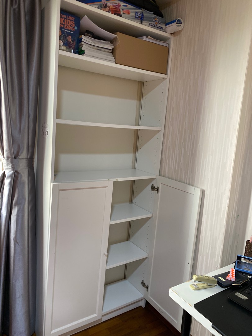 Ikea Billy cupboard , table , chair and single bed with mattress ...