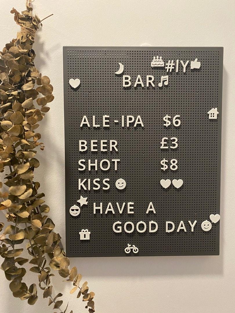 IKEA Notice board/Welcome board, Furniture & Home Living, Home Decor ...