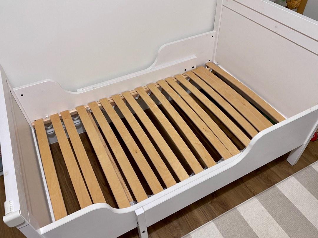 IKEA SUNDVIK White Extendable Bed Frame, Furniture & Home Living ...