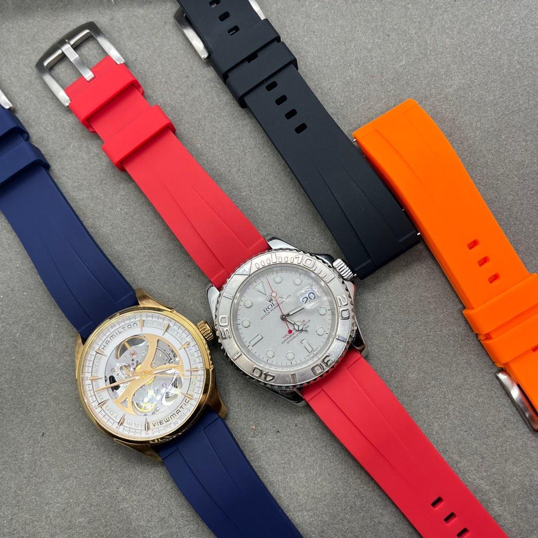 [INSTOCK] 20MM BASIC RUBBER WATCH STRAP WITH QUICK RELEASE QR - BLACK ...