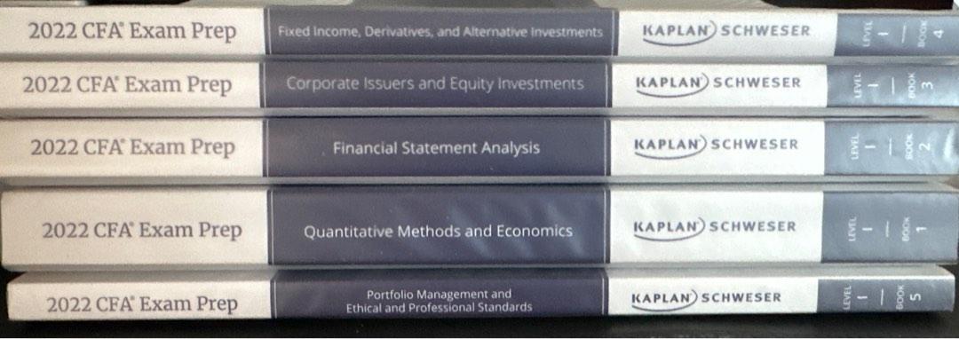 Kaplan Schweser CFA Level 1 textbook 2022 + Lecture slides + Revision ... Kaplan Schweser CFA Level 1 textbook 2022 + Lecture slides + Revision ...