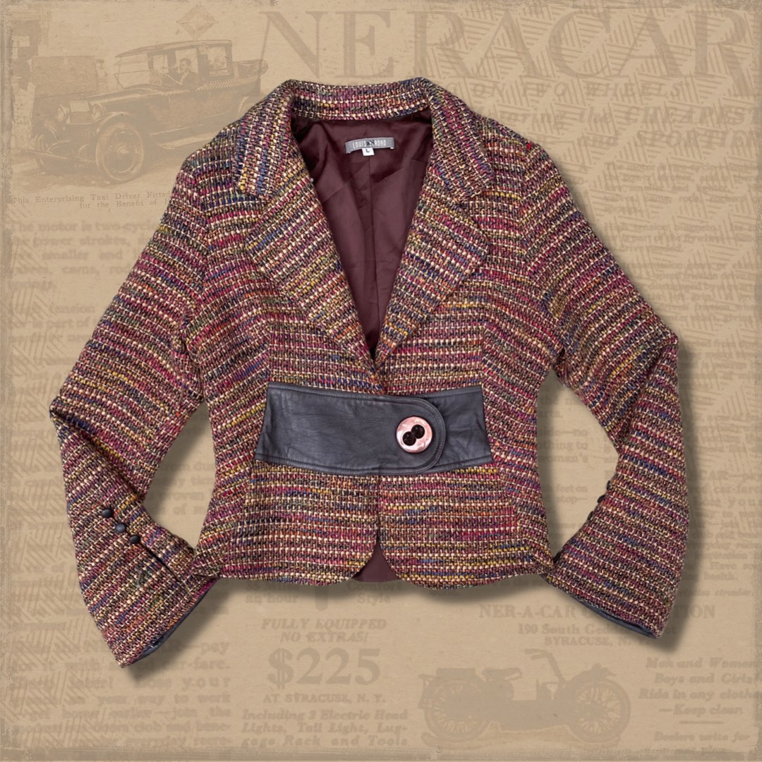Knitted Coat (Big Button), Women's Fashion, Coats, Jackets and ...