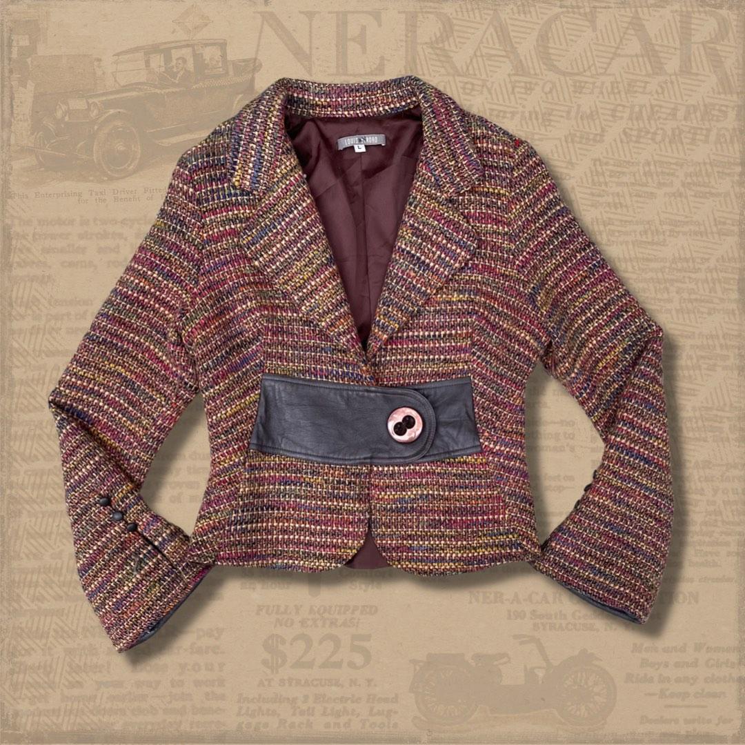 Knitted Coat (Big Button), Women's Fashion, Coats, Jackets and ...