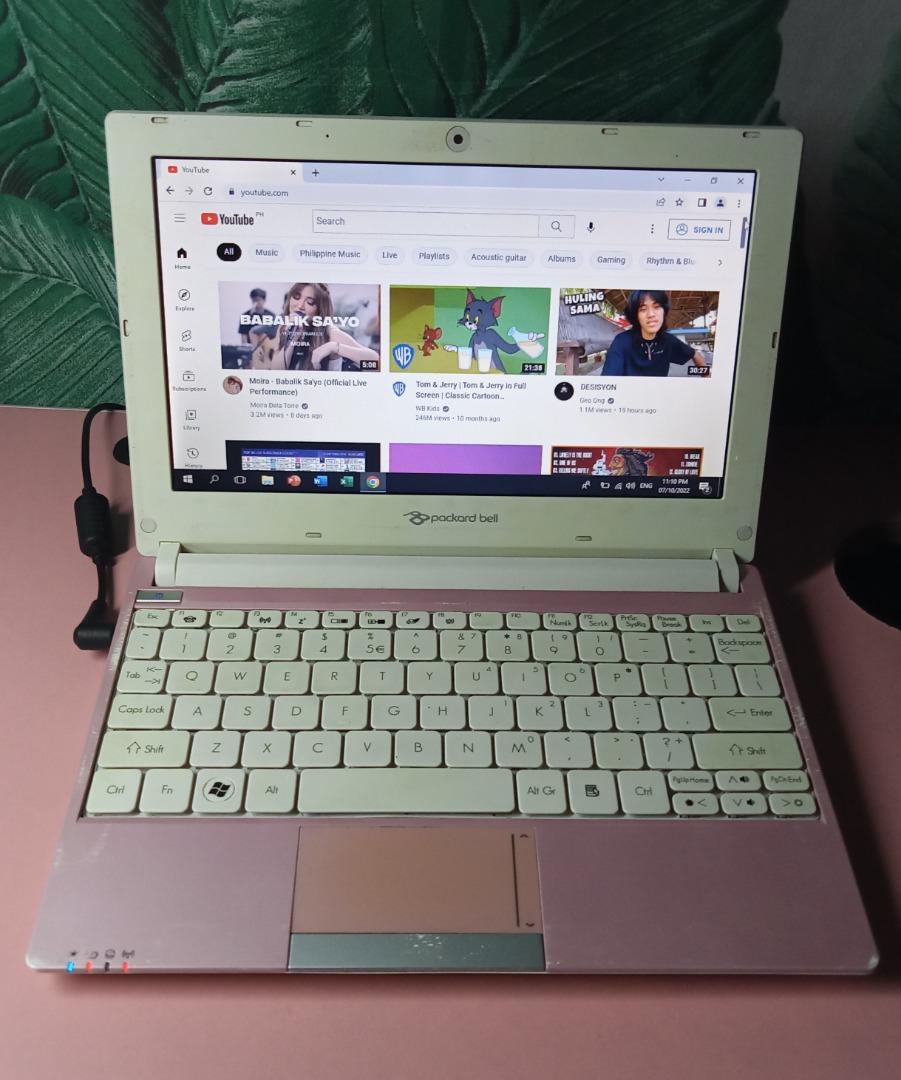 laptop Packard Bell Intel Atom N450 1.7GHz(2CPUs) 10.1" screen display ...