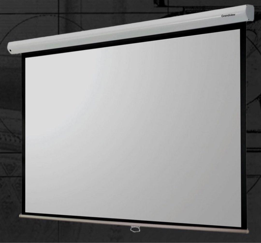Large pull down projector screen, TV & Home Appliances, TV ...