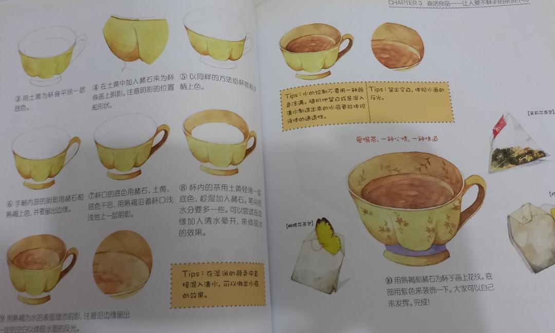 Learn to draw watercolor + learn to draw manga tutorial book, Hobbies ... Learn to draw watercolor + learn to draw manga tutorial book, Hobbies ...