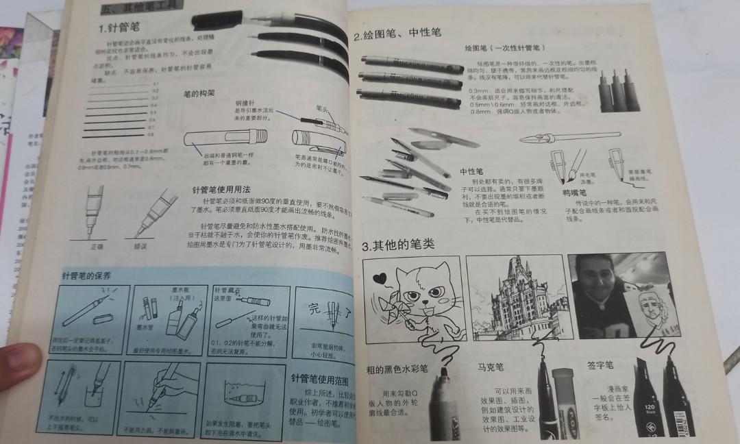 Learn to draw watercolor + learn to draw manga tutorial book, Hobbies ...