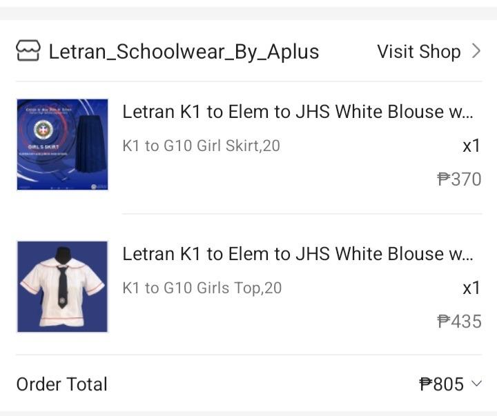 Letran Uniform (JHS), Women's Fashion, Dresses & Sets, Sets or ...