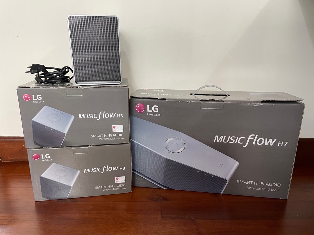 LG Music Flow H7 & H3 (3pcs) Smart Hi-Fi Audio Wireless Multi-room, TV ...