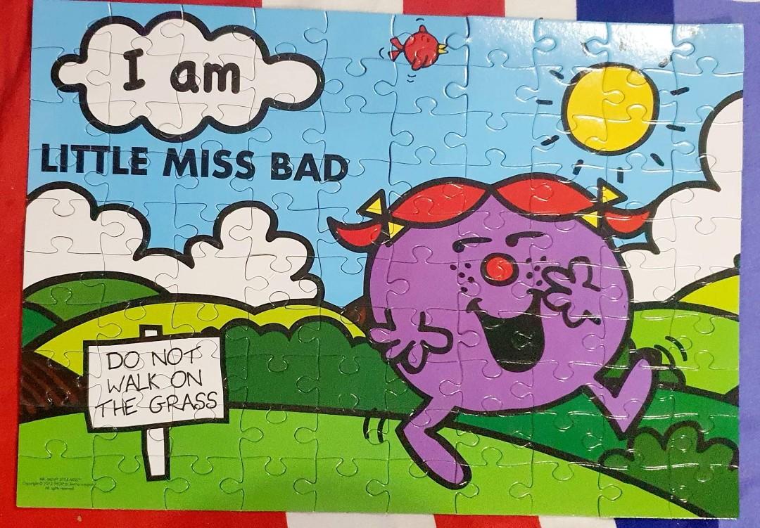 Little Miss Bad Puzzle, Hobbies & Toys, Toys & Games on Carousell