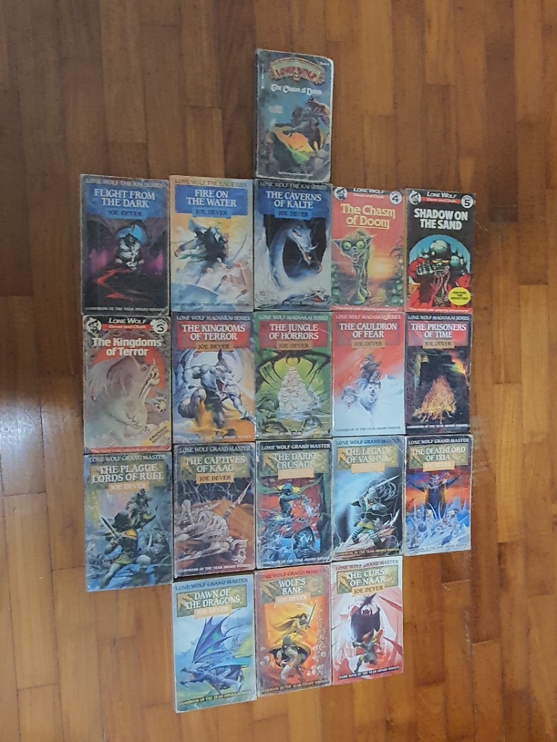 Lone Wolf Game Books, Kai, Magnakai, Grand Master Series, Books 1 - 20 ...