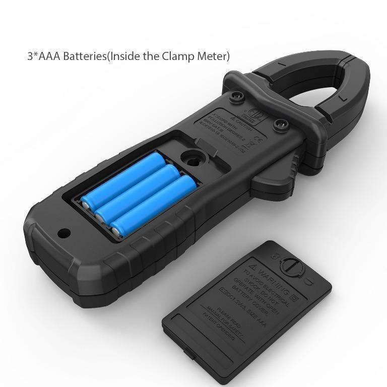 Meterk 6000 Counts Digital Clamp Meter NCV AC/DC Voltage Auto AC ...