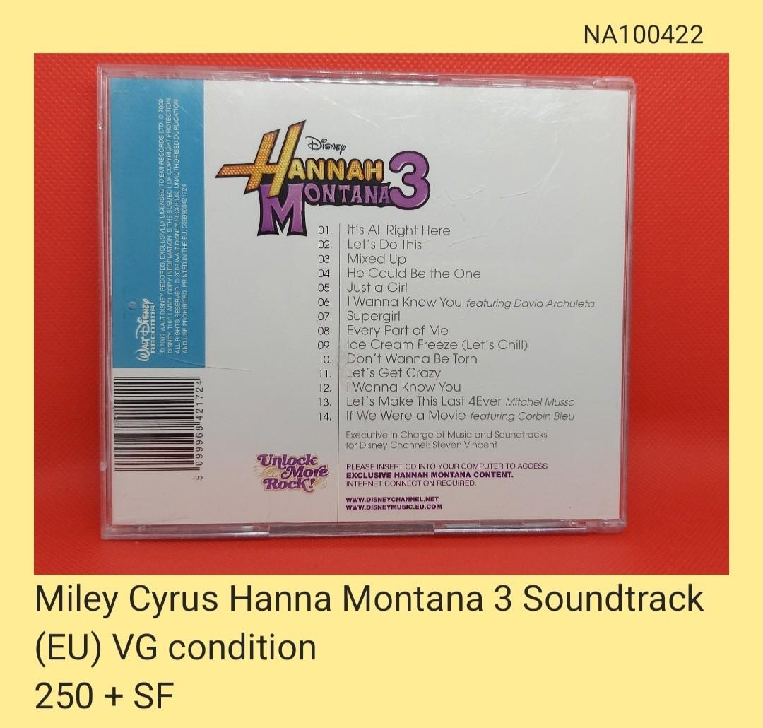 Miley Cyrus Hannah Montana CD (unsealed), Hobbies & Toys, Music & Media ...
