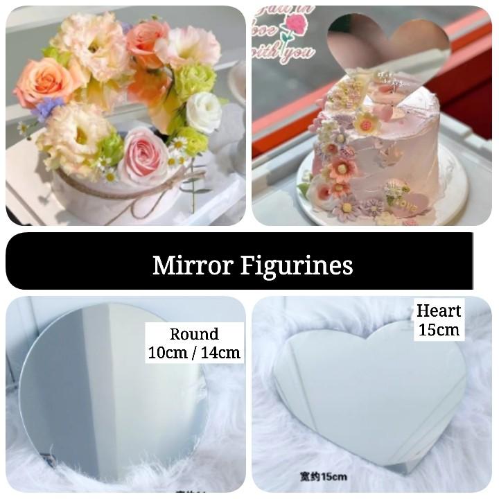 Mirror Figurines Cake Topper, Furniture & Home Living, Kitchenware ...