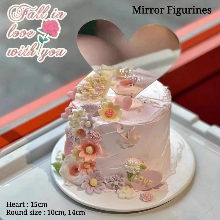 Mirror Figurines Cake Topper, Furniture & Home Living, Kitchenware ...
