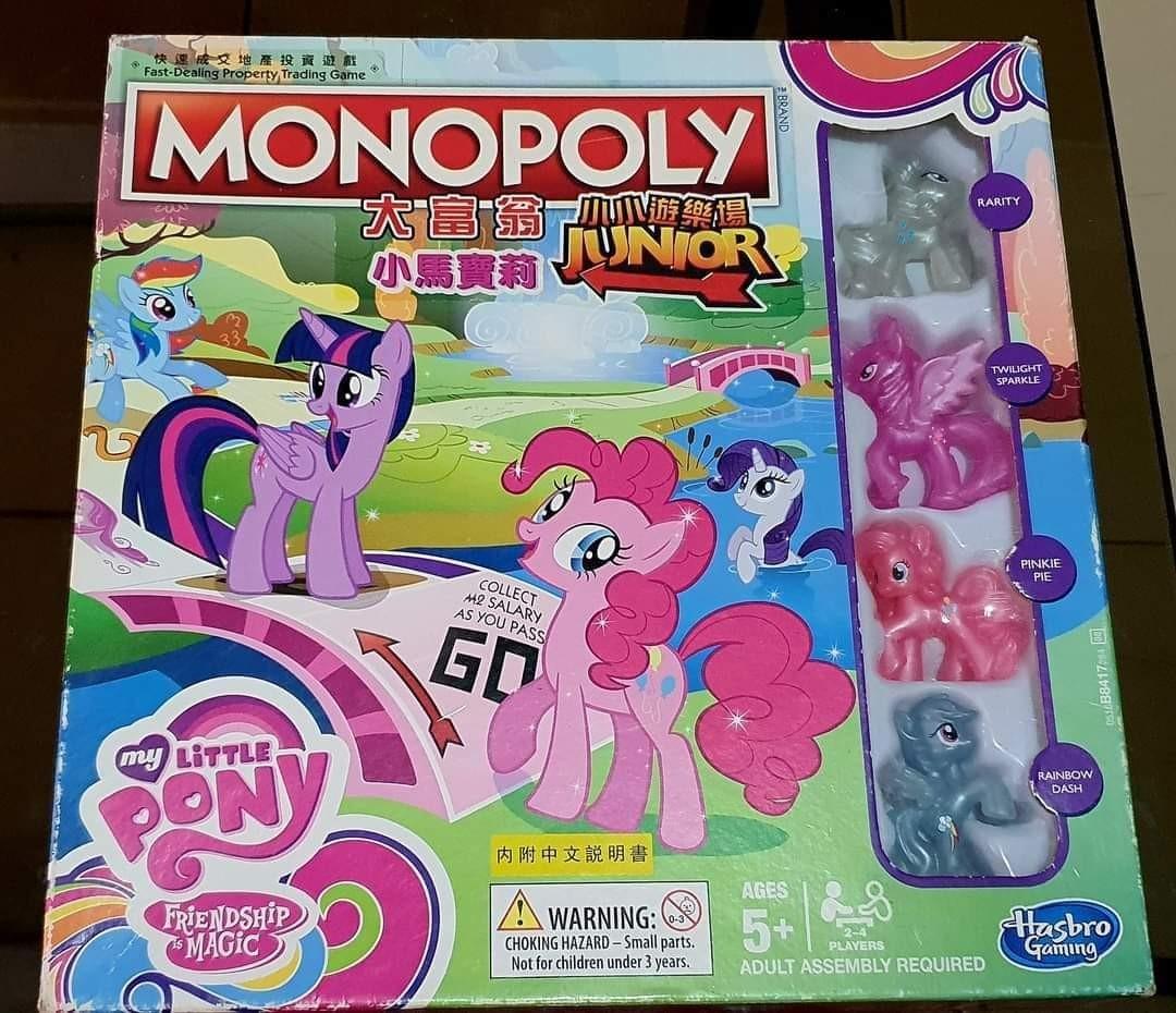 Monopoly Junior (My Little Pony), Hobbies & Toys, Toys & Games on Carousell