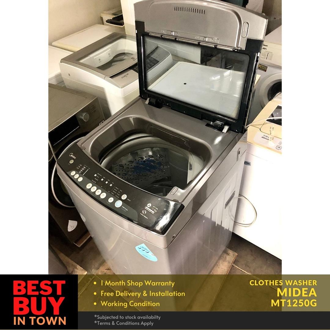 MUST BUY! MIDEA 12KG Top-Loader Washing Machine MT1250G, TV & Home ...