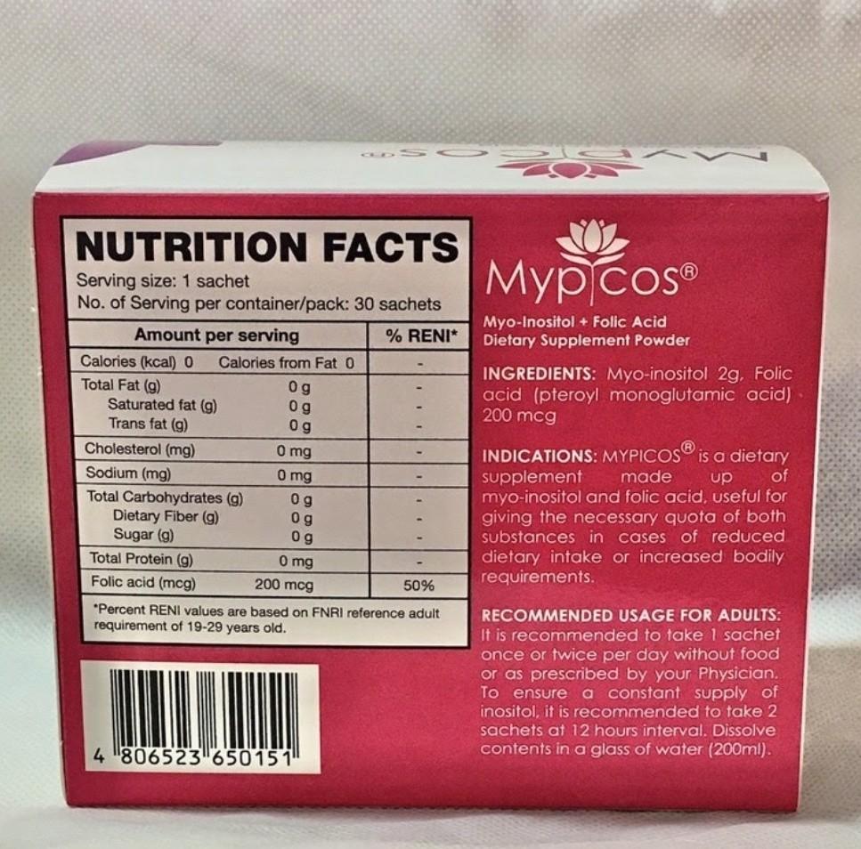 Mypicos Myo Inotisol, Health & Nutrition, Health Supplements, Health ...