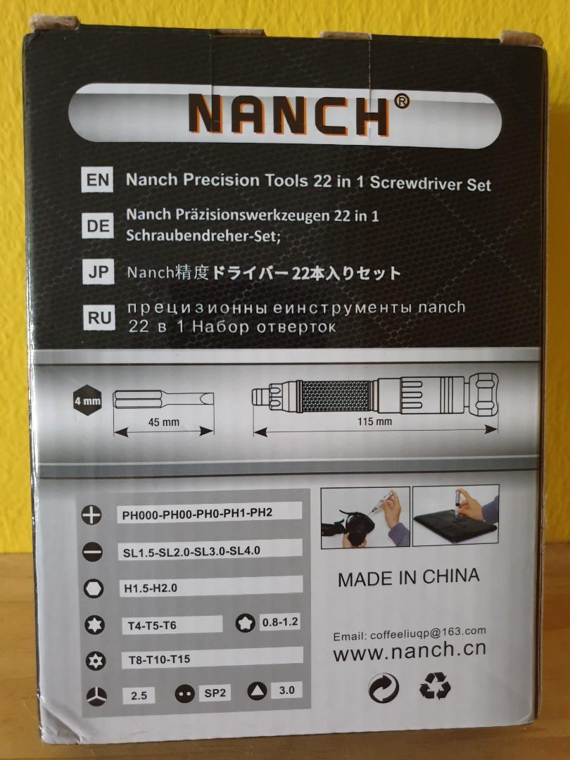 Nanch Precision Screwdriver Set 22 in 1, Furniture & Home Living, Home ...