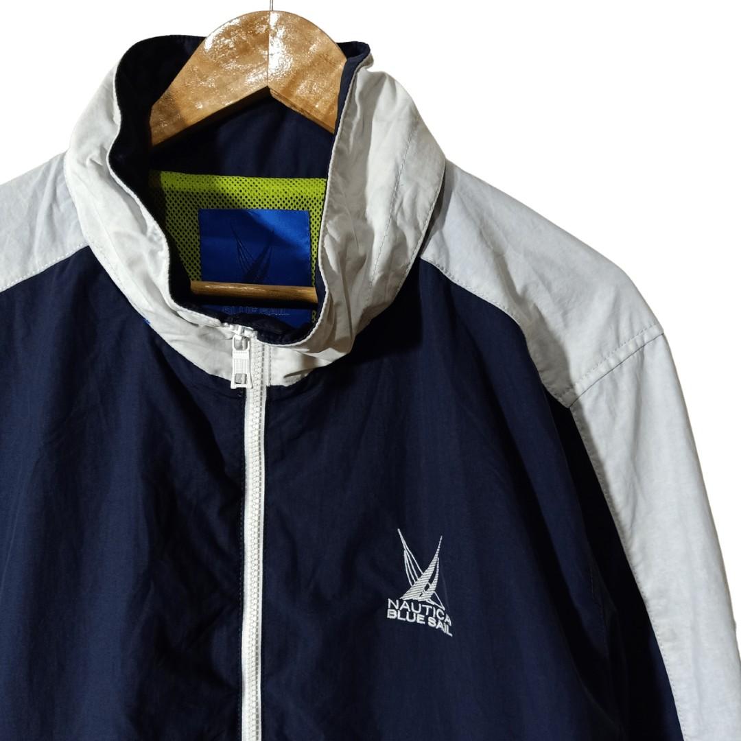 Nautica Blue Sail Jacket / Raincoat (Blue & White) - 29 L 24 W, Men's ...