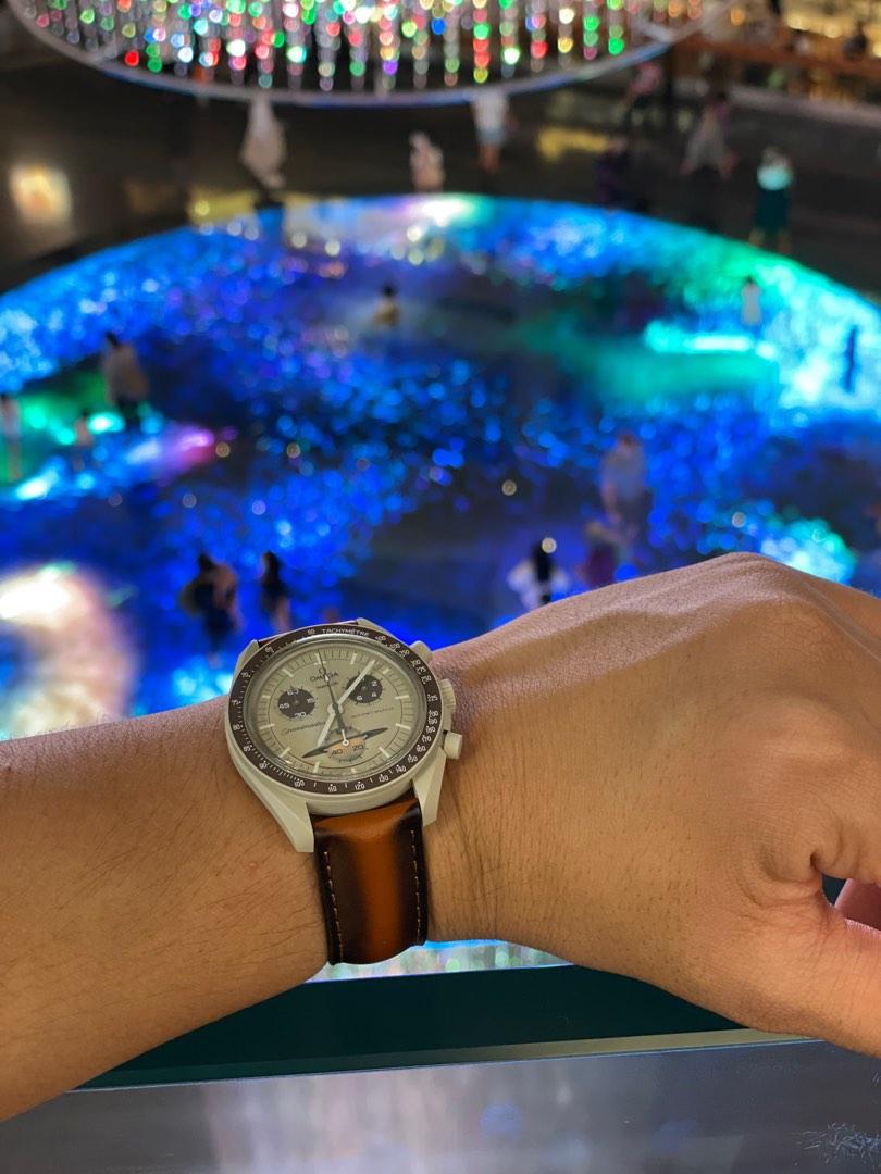 Omega x Swatch [Moonswatch Saturn], Luxury, Watches on Carousell
