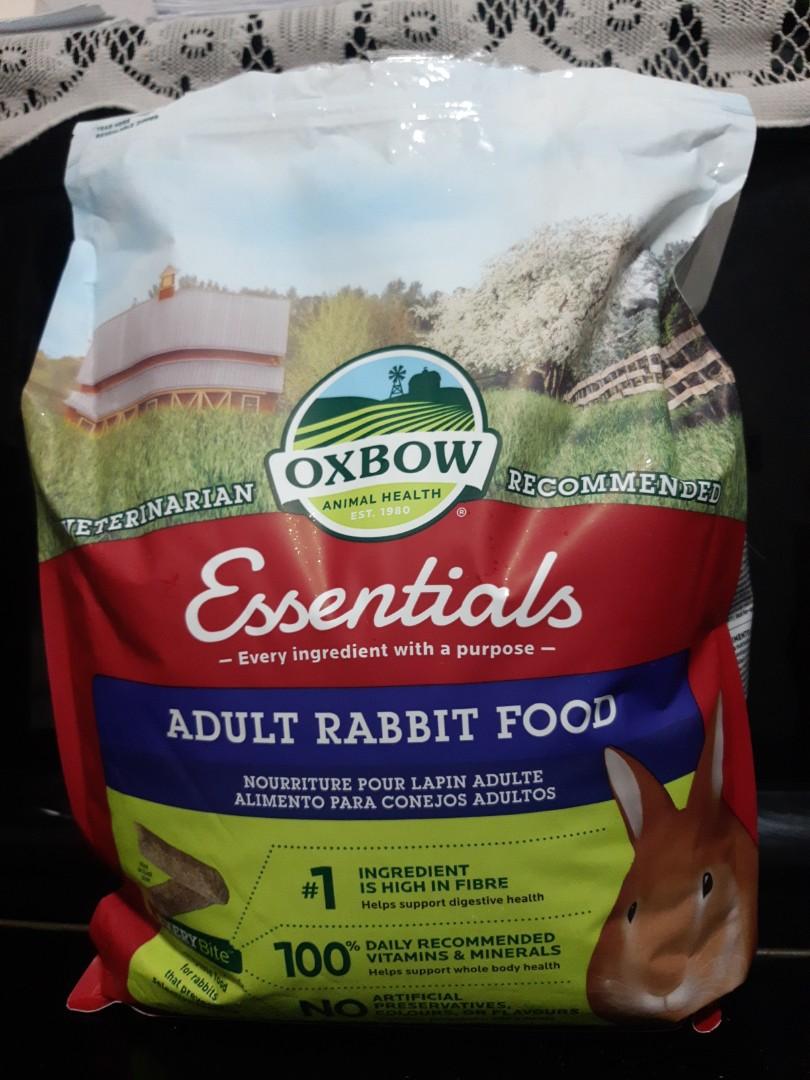 Oxbow Essential Rabbit Food (Adults) 10lbs/ 4.5kg, Pet Supplies, Pet ...
