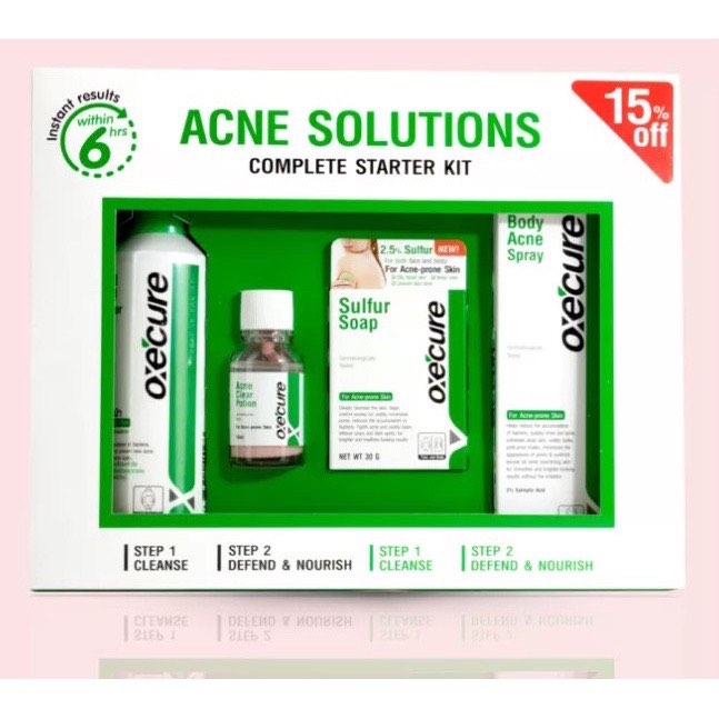 OXECURE ACNE SOLUTIONS SET, Beauty & Personal Care, Face, Face Care on ...