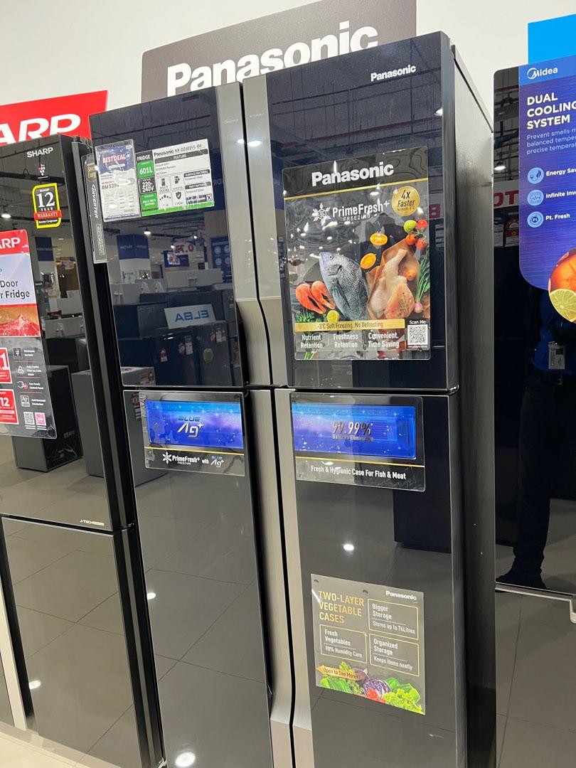 CNY SALE !PANASONIC 4 DOOR FRIDGE 601L, TV & Home Appliances, Kitchen ...