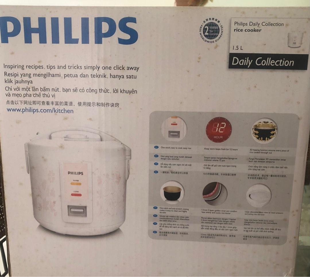 Philips daily collection rice cooker 1.5l, TV & Home Appliances ...