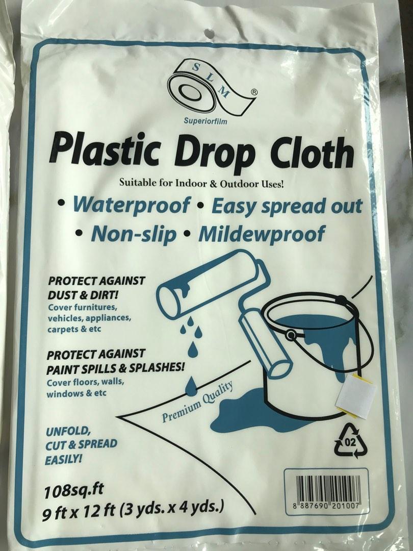 Plastic Sheet for Painting, Furniture & Home Living, Cleaning ...