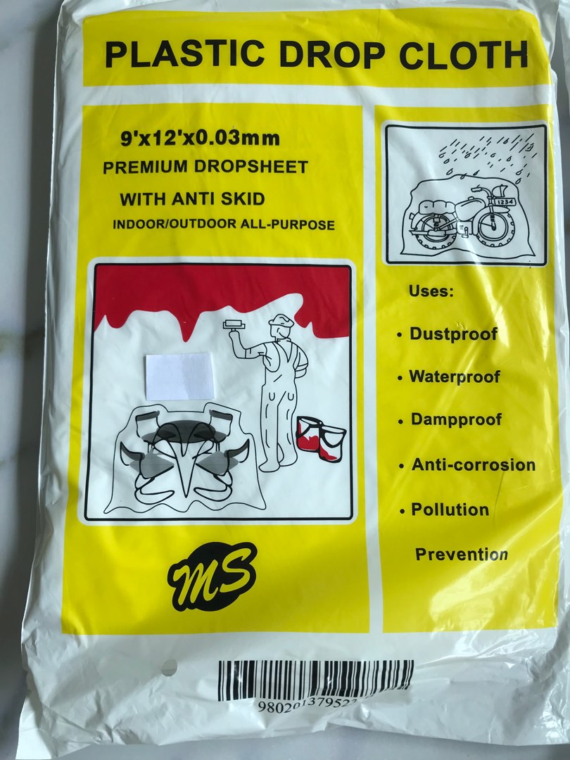 Plastic Sheet for Painting, Furniture & Home Living, Cleaning ...