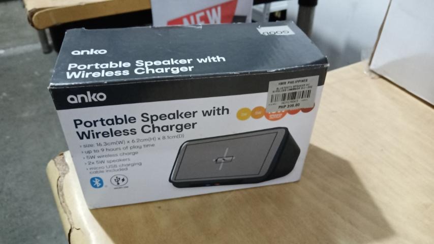 PORTABLE SPEAKER W/ WIRELESS CHARGER ANKO, Audio, Soundbars, Speakers ...