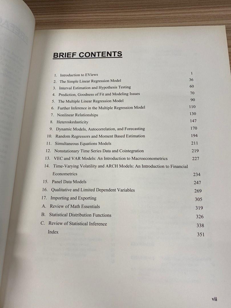 Principles Of Econometrics Hobbies And Toys Books And Magazines Textbooks On Carousell