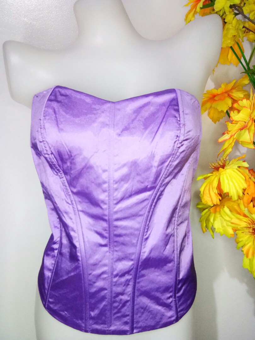 Purple Corset, Women's Fashion, Tops, Others Tops on Carousell