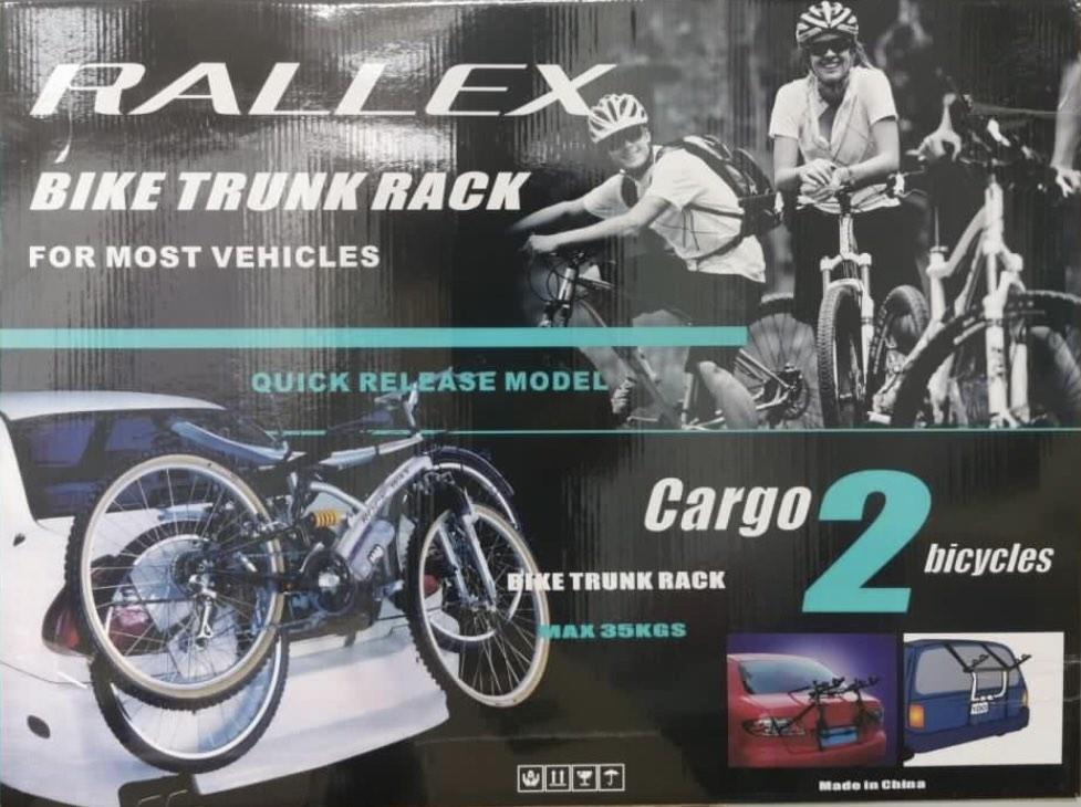 Rallex Bike Trunk Rack (for car) (Bike carrying holder), Sports ...