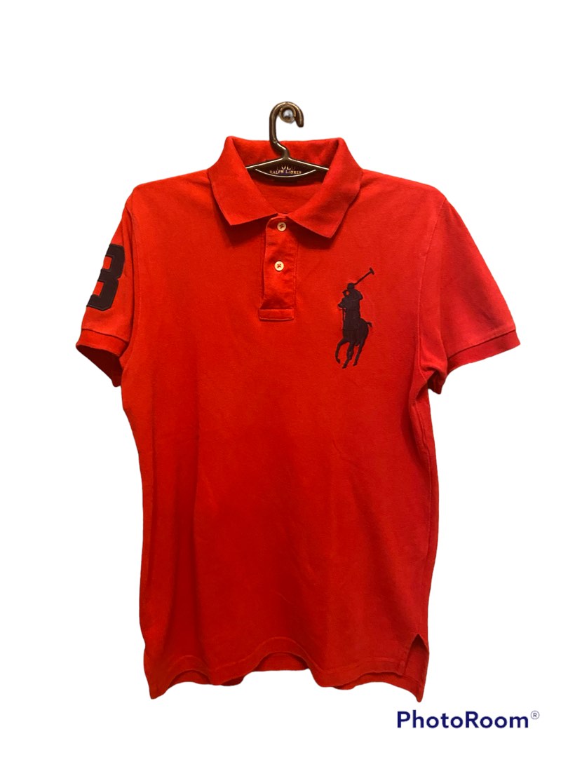 RALPH LAUREN RED, Men's Fashion, Tops & Sets, Tshirts & Polo Shirts on ...