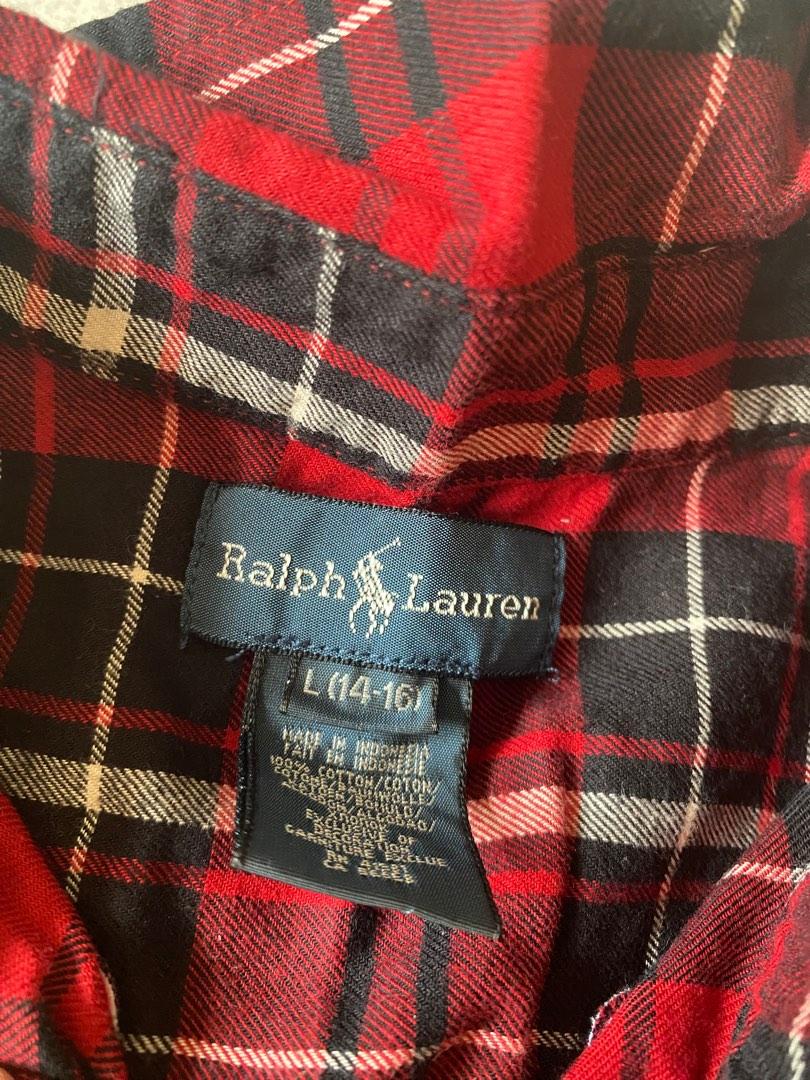 Ralph Lauren red plaid polo, Men's Fashion, Tops & Sets, Tshirts & Polo ...